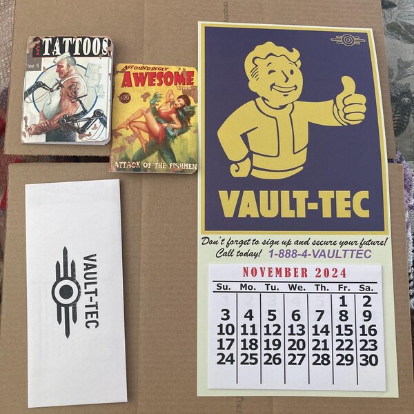 Un-official Handmade Fallout 4 COMPLETE SET of Grognak Comics/magazines ...