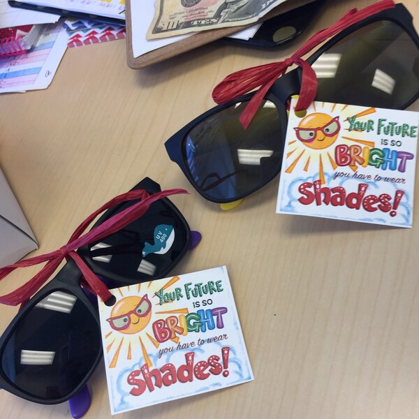 Your Future is so Bright Printable Square Tag, Cut File, Graduation ...