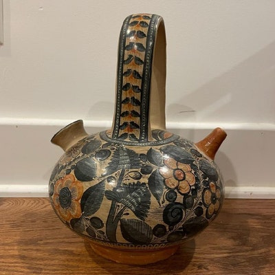 Brown Drip Lug Handle Chili Bowl Monmouth 0901 Maple Leaf Vintage ...