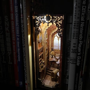Magic Library Book Nook Diorama 3D Wooden Puzzle Induction - Etsy