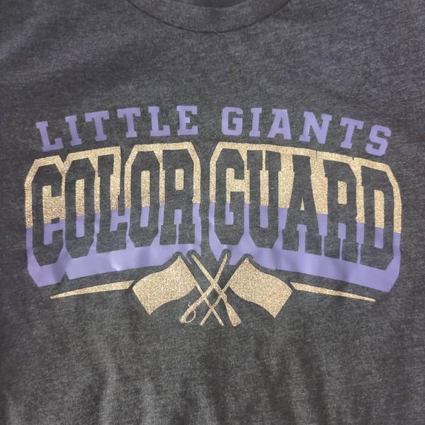 Custom Color Guard Shirt, Personalized Colorguard Shirt, Glitter ...