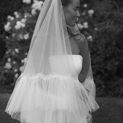 Cathedral Star Wedding Cape Long Bridal Cape Soft Tulle Wedding Cape ...