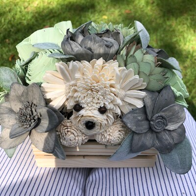 PUPPY BOUQUET Flower Dogdog Lover Birthday Giftloss of Pet - Etsy