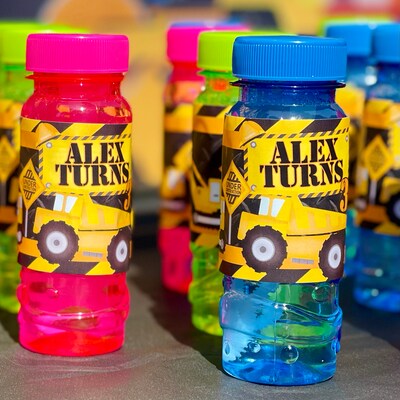 Editable Construction Bubble Labels Digital Construction - Etsy