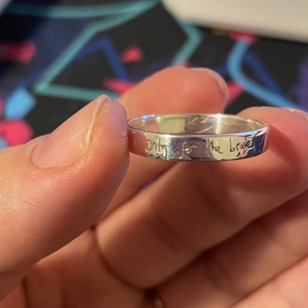 Louis Tomlinson Ring • Only for the Brave • XX Smiley Face Ring • One ...