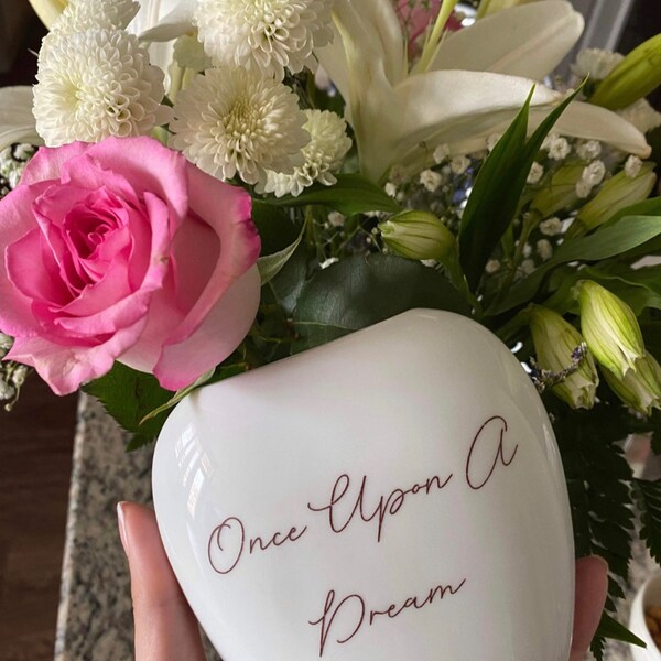 Personalized Custom Handwriting Love Note Heirloom Vase - Etsy