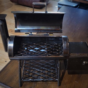 Baby Smoker BBQ Pit Grill With Square Firebox-heavy Steel Fully ...