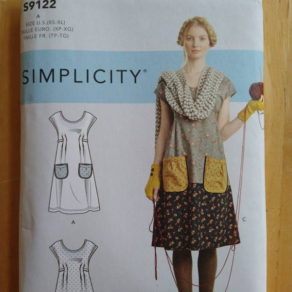 Uncut Simplicity Pattern 902 S9122 9122 1080 Misses' Dress or Tunic ...