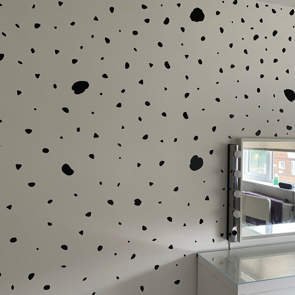 Large Dalmatian Pattern, Spot Wallpaper Sticker Decals Polka Dots Matt ...