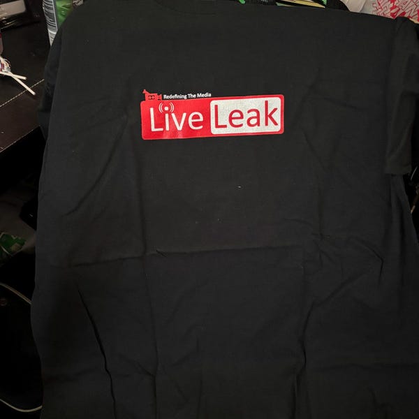 Live Leak - Logo T Shirt - Various Sizes - Rotten Dot Com Early ...