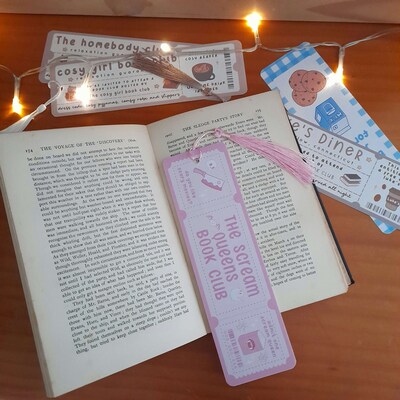 Cosy Girl Book Club Coffee and Book Lover Bookmark Fall Bookmark Autumn ...