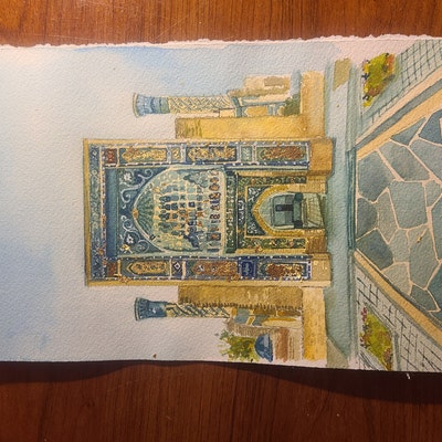 Wazir Khan Mosque, Androon Lahore Shahi Mohala Original Art Print - Etsy