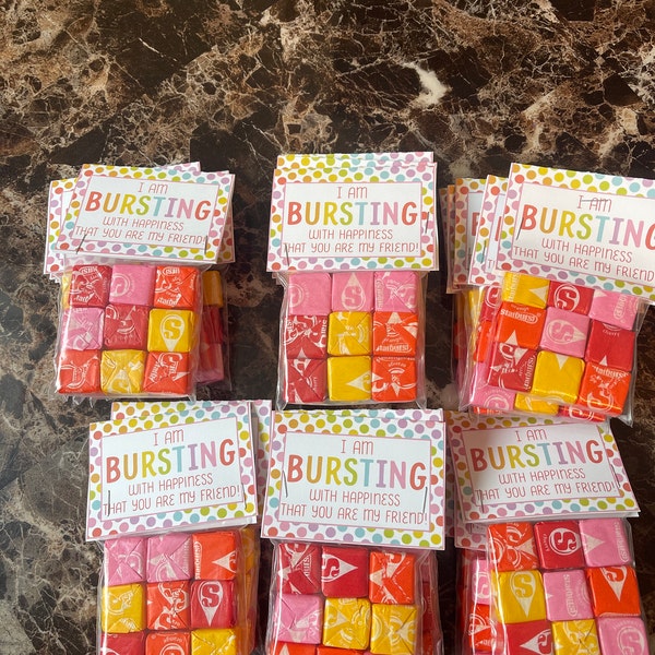 Printable Valentine You Make My Heart Burst! Valentine's Day Bag Topper ...