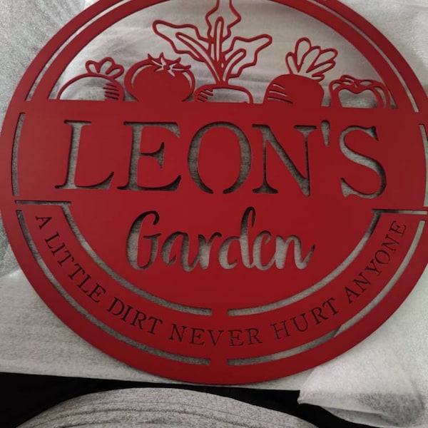 Custom Vegetable Garden Sign, Metal Vegetable Stand Signs, Gardening ...