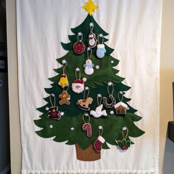 Christmas Tree Advent Calendar, PDF Sewing Pattern, Christmas Decor ...