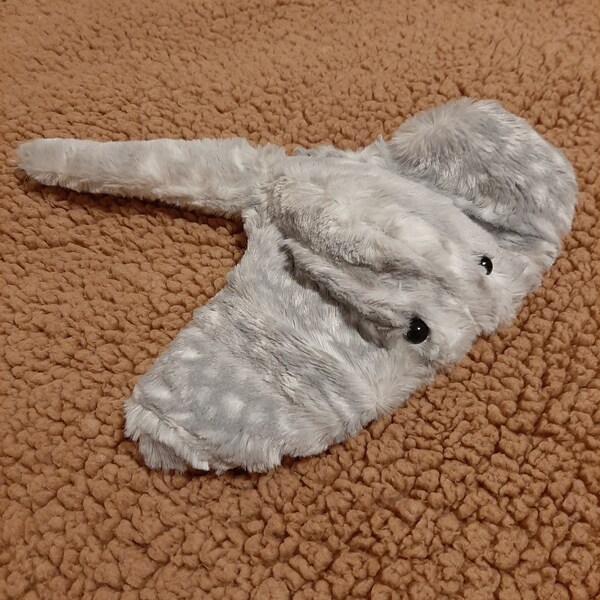 Icy Snow Grey Stingray Plush Toy, Gray Spotted Manta Ray Cute Stuffed ...