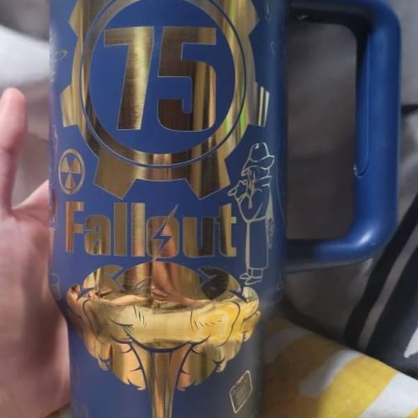 WALLEN Tumbler Cup Permanent Laser Engraved Large 40oz With Handle Lid ...