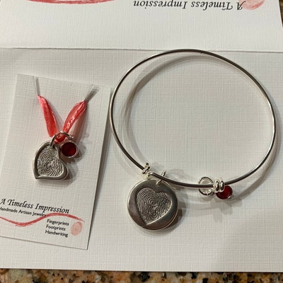 Fingerprint Music Note Pendant, Personalized Handwriting Jewelry ...