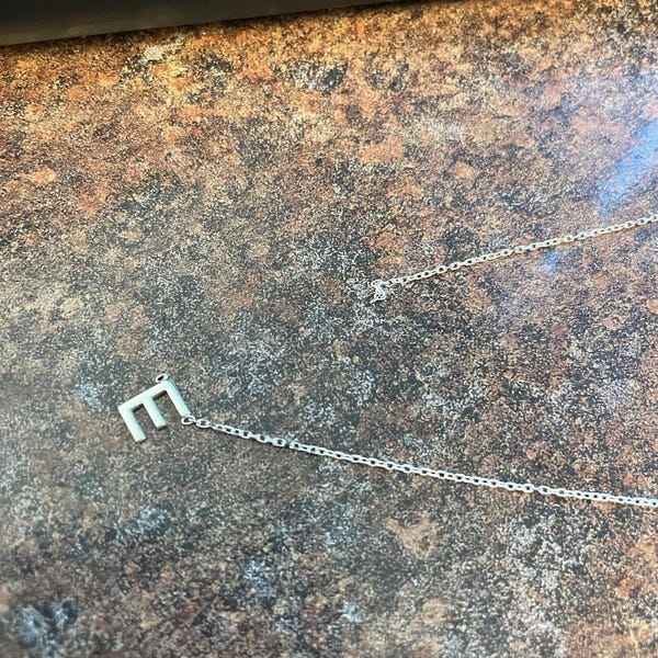 Block Name Necklace, Name Necklace With Curb Chain, Personalized Name ...