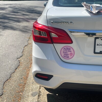 Hot Girls Can't Drive Airbag Warning Sticker Car Caution Visor Label ...