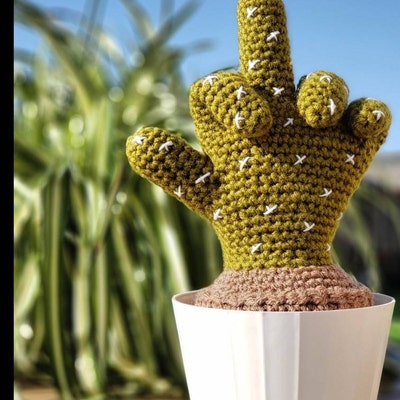 Cactus Hand CROCHET PATTERN / Amigurumi Cactus PDF English - Etsy