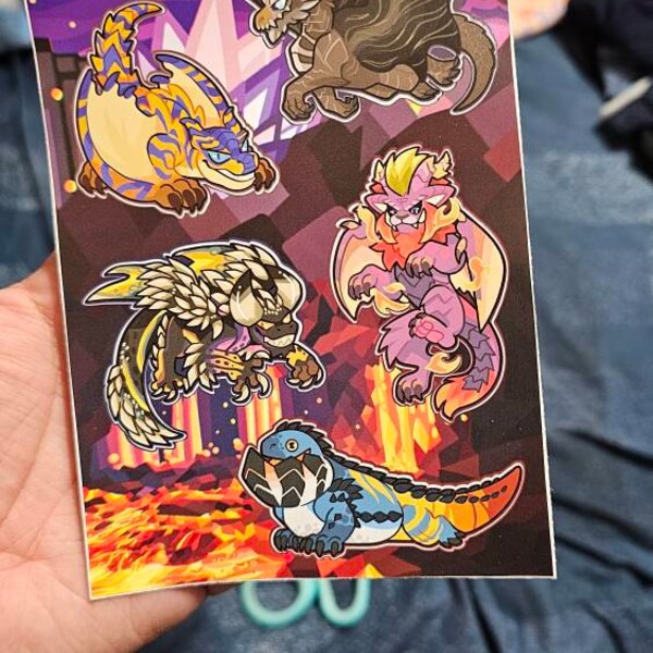 MONSTER HUNTER: World Biome Sticker Sheets - Etsy
