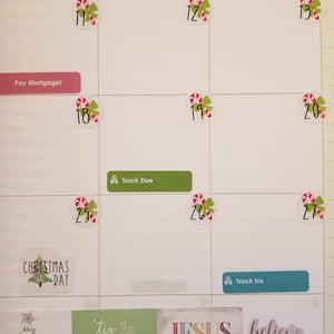 Planner Sticker, Candy Cane Date Covers DC001 Gift for Her Daily ...