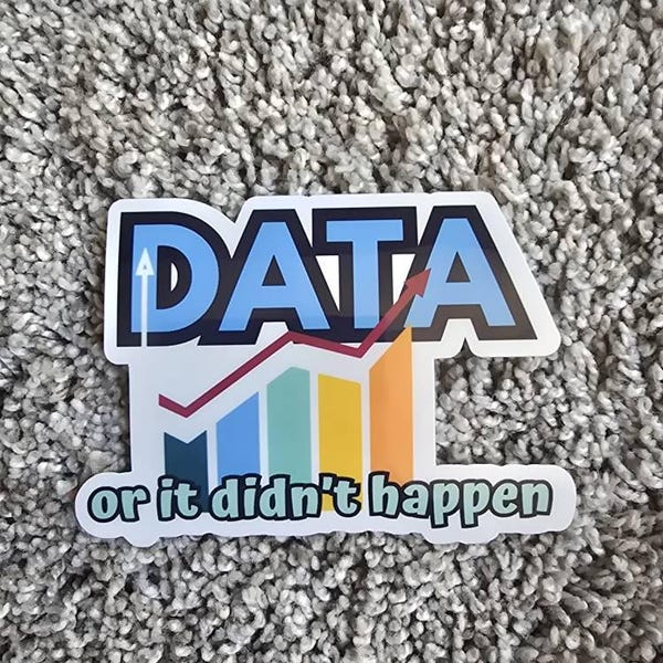 Data Sticker, Stats Sticker, Math, Science Sticker, Math Gift, Science ...