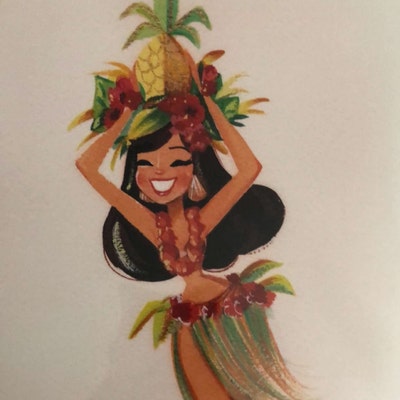 Pineapple Princess Fine Art Print Set - Etsy