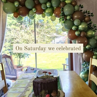 Woodland Balloon Arch, Green Balloon Arch, Woodland Balloon Arch ...