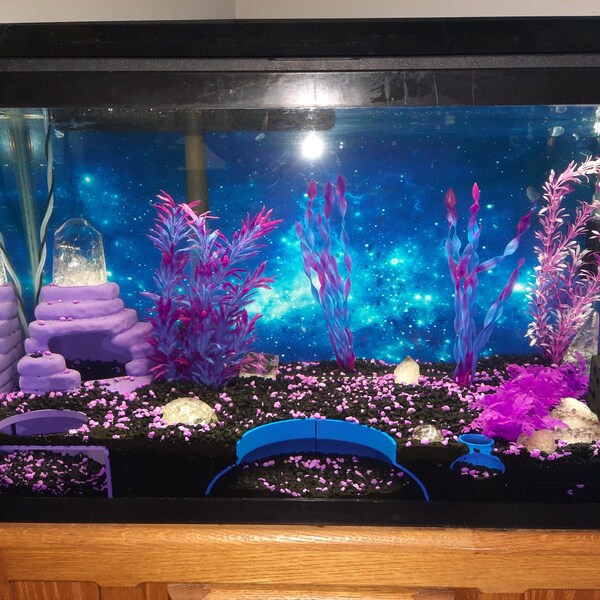 Aquarium Corner Hole Cave Underground Viewing Hide Kuhli Loach Dojo ...