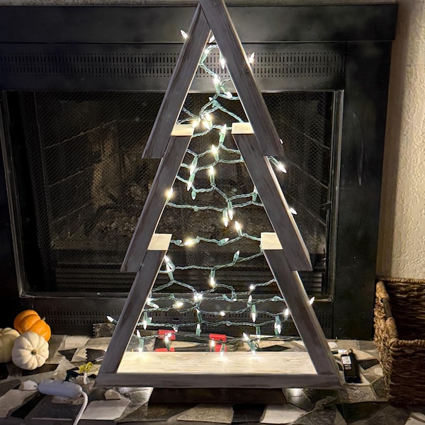 2x4 Christmas Tree Plans, Wood Christmas Tree Blueprint, DIY Christmas ...