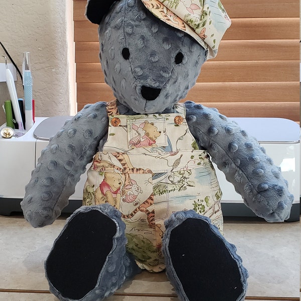 TEDDY BEAR DUNGAREES (overalls) Pdf Pattern. Fits 15-18 Inch Teddy ...