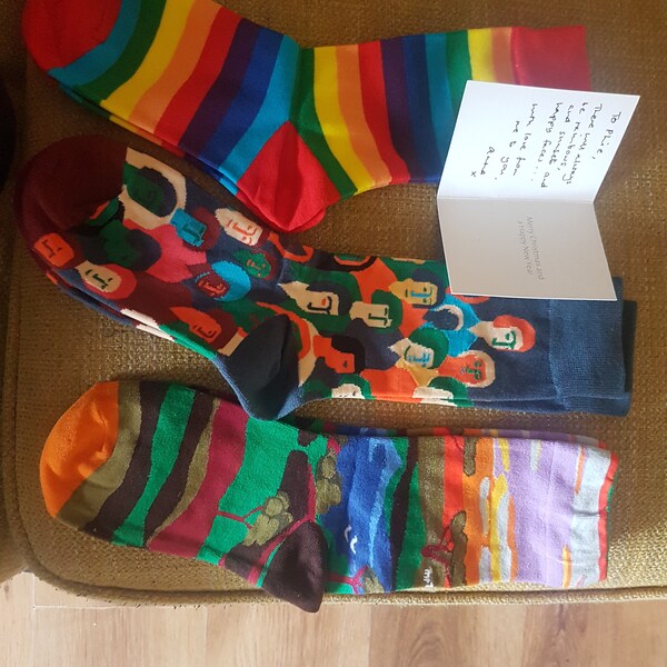 Beatles Socks. John, Paul, George and Ringo. Two Pairs. Sgt Pepper and ...