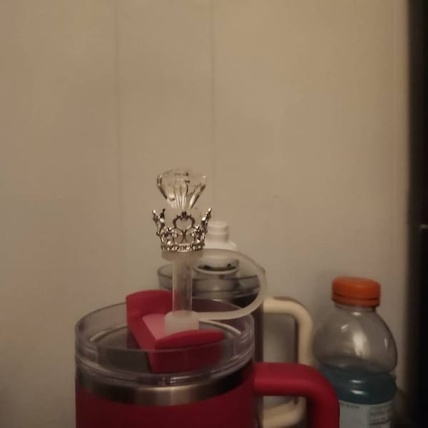 Diamond Bling Crown Straw Cover for 30 & 40 Oz, Tumbler Straw Tip ...