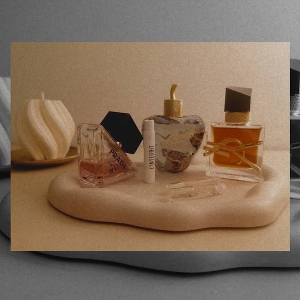 Luna Round Jesmonite Tray | Neutral Jesmonite Homeware | Homemade ...