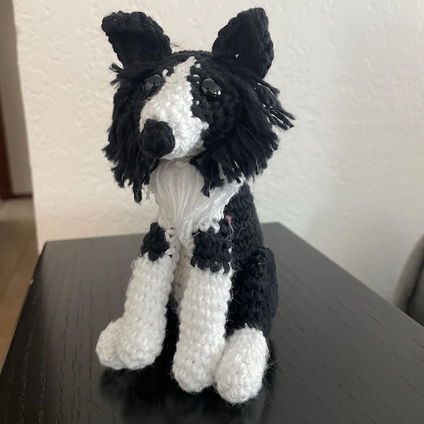 Crochet Pattern for Finnly, Realistic Crochet Border Collie Dog ...