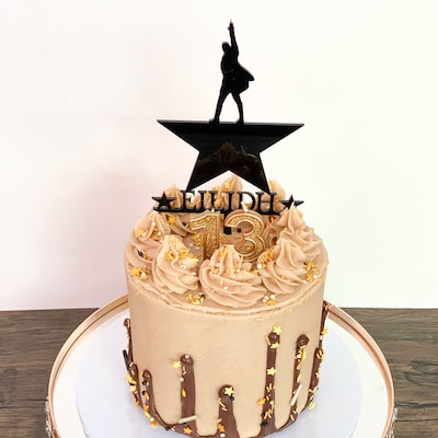 Hamilton Cake Topper , Hamilton Acrylic Cake Topper, Cake Topper - Etsy
