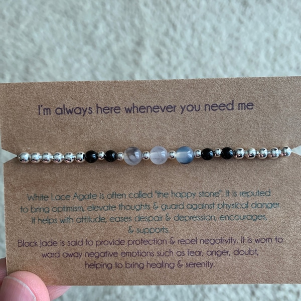 Depression Bracelet Gift. Anxiety Mental Health Tough Times Mindfulness ...