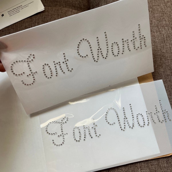 Small Passion Cursive Script Font-personalize a Phrase or Name-iron on ...