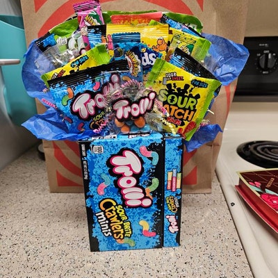 Sour Candy Box Bouquet - Etsy