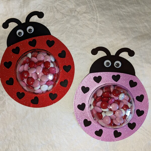 Ladybug Candy Holder, Valentine;s Day Candy Dome Svg, Valentines Day ...