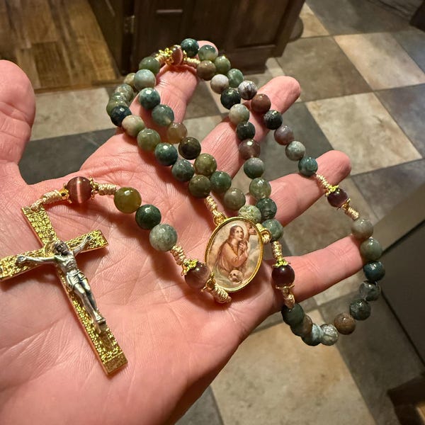 Saint Mary Magdalene Rosary- Memento Mori Catholic Gift - Jesus Mary ...
