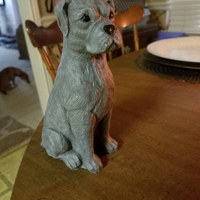Boxer Dog Statue, Concrete Statues, Boxer Statue, Boxer Memorial, Pet ...