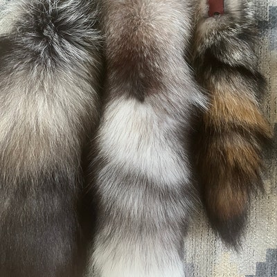 Eco Friendly Frost/indigo Fox Tails - Etsy
