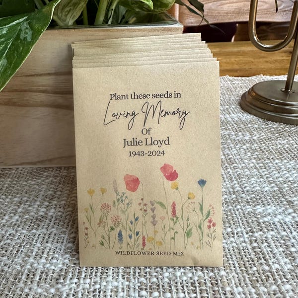 Wild Together Wildflower Seed Packet Favors for Wedding or Bridal ...