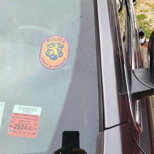 NYS NY City of New York Highway Patrol Police (1) Inside Window Faces ...