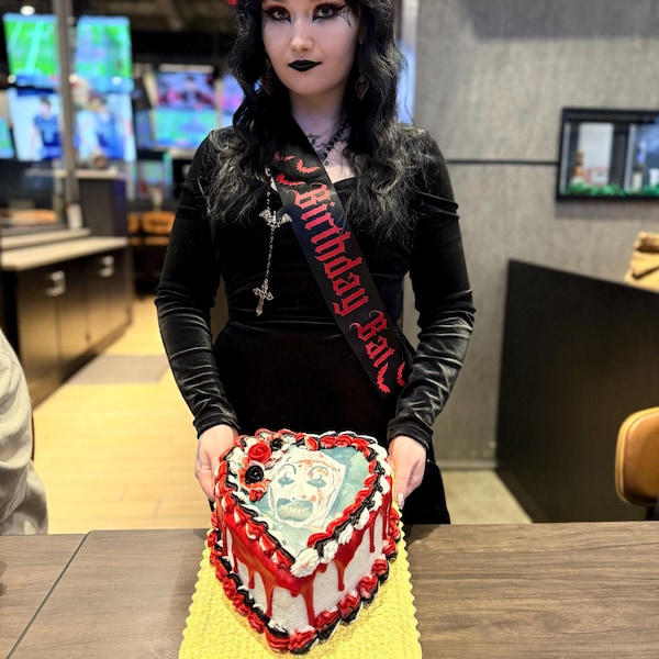 Birthday Ghoul With Skulls Sash, Birthday Sash, Gothic Party Sash,goth ...