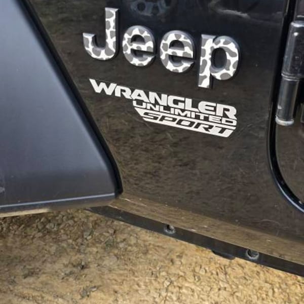 Animal Print Jeep Emblem Sticker Decal, Wrangler JK, TJ, JL, Gladiator ...