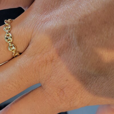 14K Real Solid Gold Bismarck Necklace Snake Chain Omega Length - Etsy